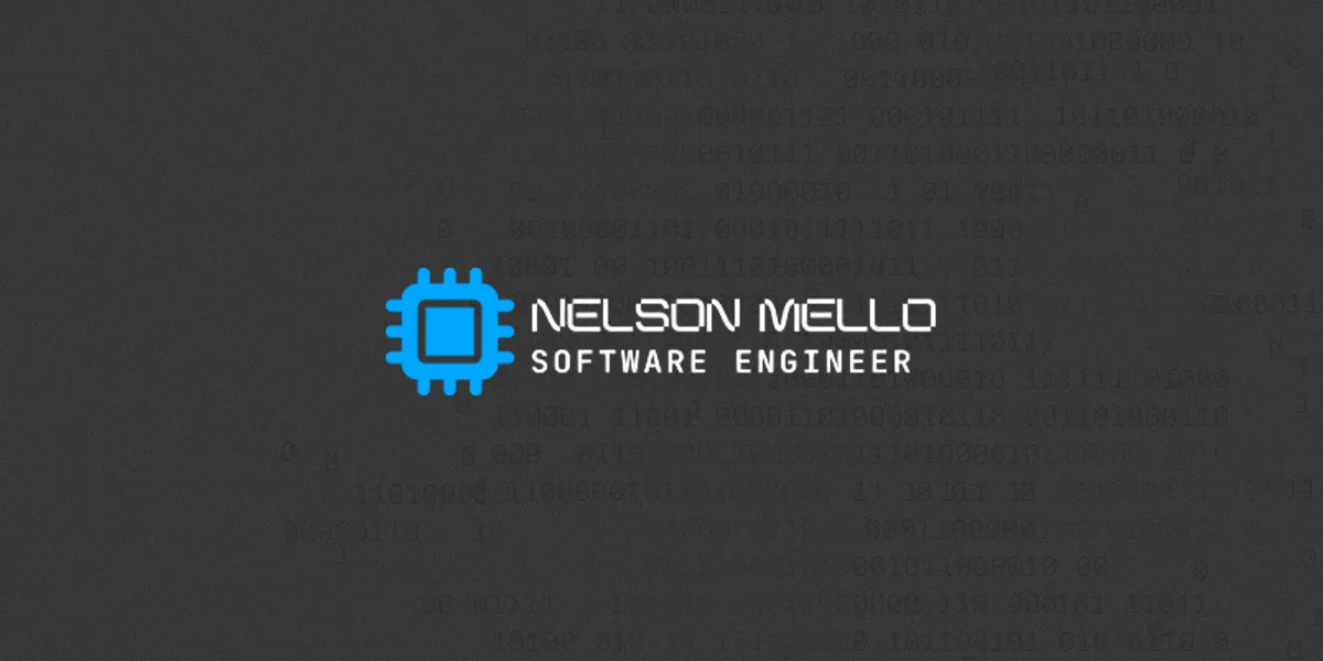 Nelson Mello | Engenheiro de Software Especializado em Desenvolvimento Web